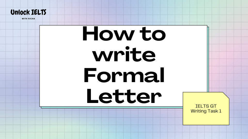 Ielts Writing Task 1 How To Write A Formal Letter IELTS Sample Letters